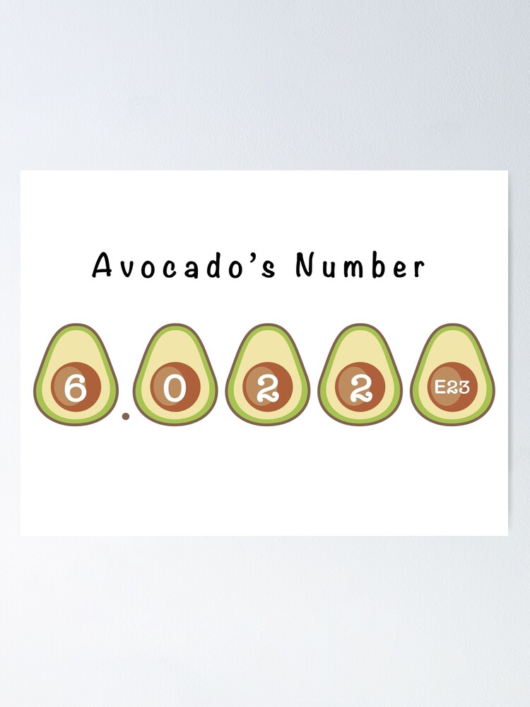 "Avocado's Number - Funny " Poster by FoodieHaven | Redbubble