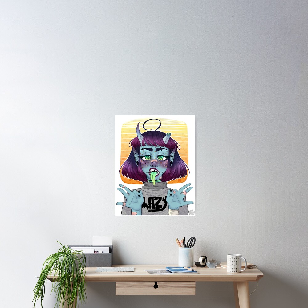 "Soft gore demon girl" Poster by PoliteLilHerb | Redbubble