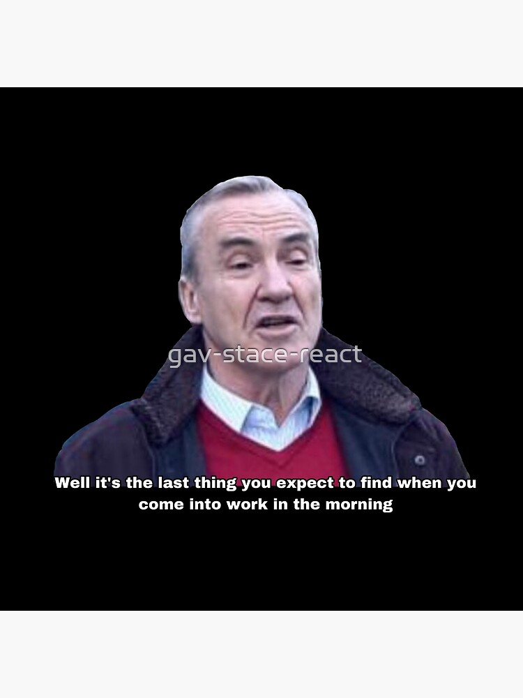 "Mick Last Thing You Expect Gavin & Stacey" Throw Pillow for Sale by ...