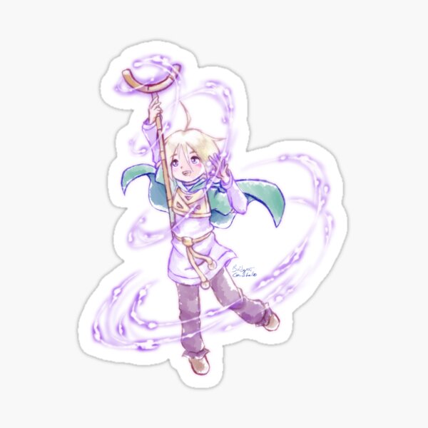 "Golden Sun Ivan Anime Fan Art by BonBonBunny" Sticker for Sale by ...