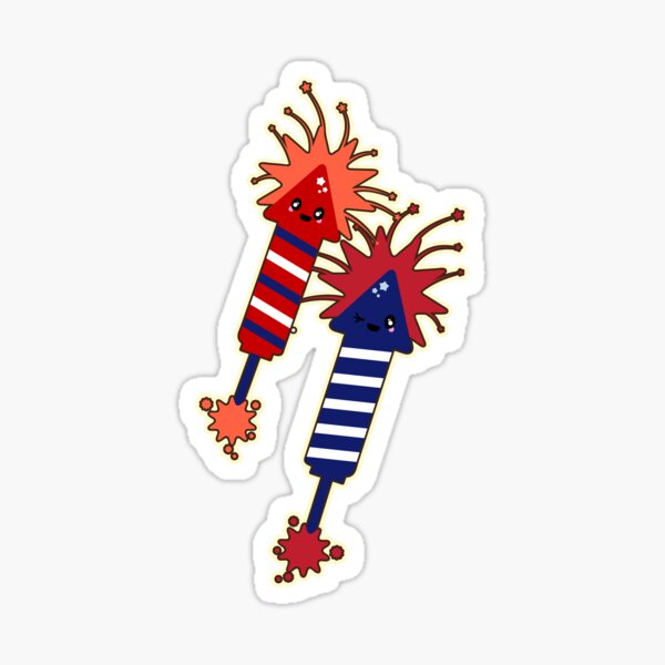 "FIRECRACKER BLAST" Sticker for Sale by MarsGarden | Redbubble