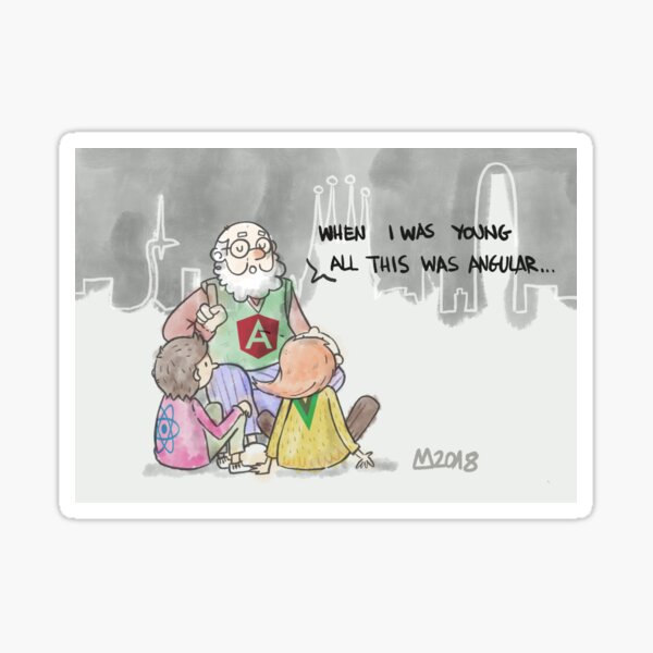 "Angular" Sticker for Sale by linkita | Redbubble