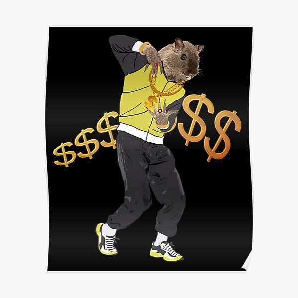 "The hip hop rapper rat" Poster by Astralia | Redbubble