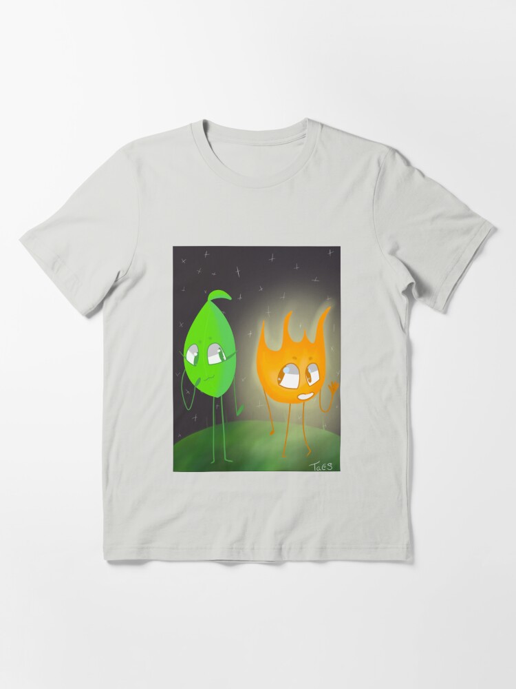 "Firey and Leafy - Bfb" T-shirt for Sale by ToriNeko | Redbubble ...