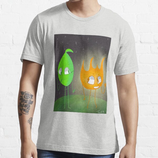 "Firey and Leafy - Bfb" T-shirt for Sale by ToriNeko | Redbubble ...