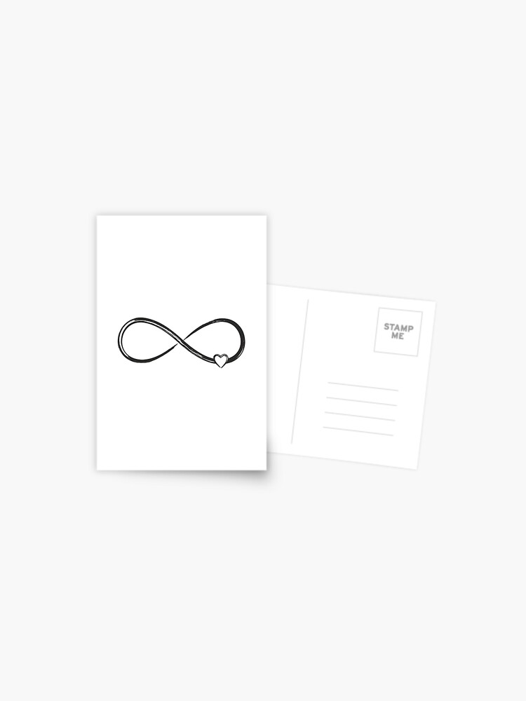 "Infinity heart sign icon gift idea" Postcard by FrauK-Design | Redbubble