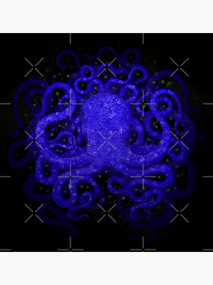 "Blu Octopus" Sticker for Sale by Papagaeio | Redbubble