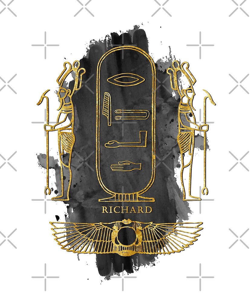 "your name in old Egyptian hieroglyphics symbols - Richard" by ...