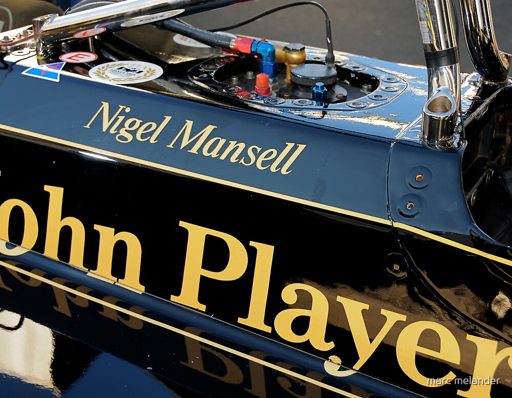 "JPS Lotus, Nigel Mansell" by marc melander | Redbubble