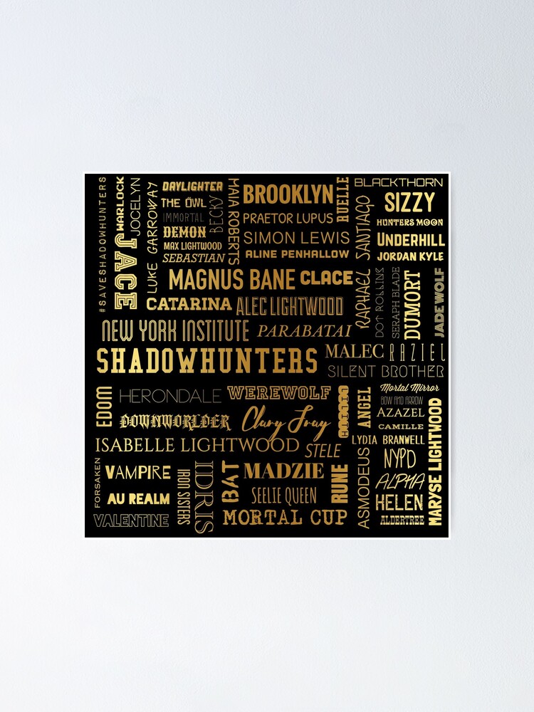 "Shadow World Word Mash " Poster by OUaTPreachers | Redbubble
