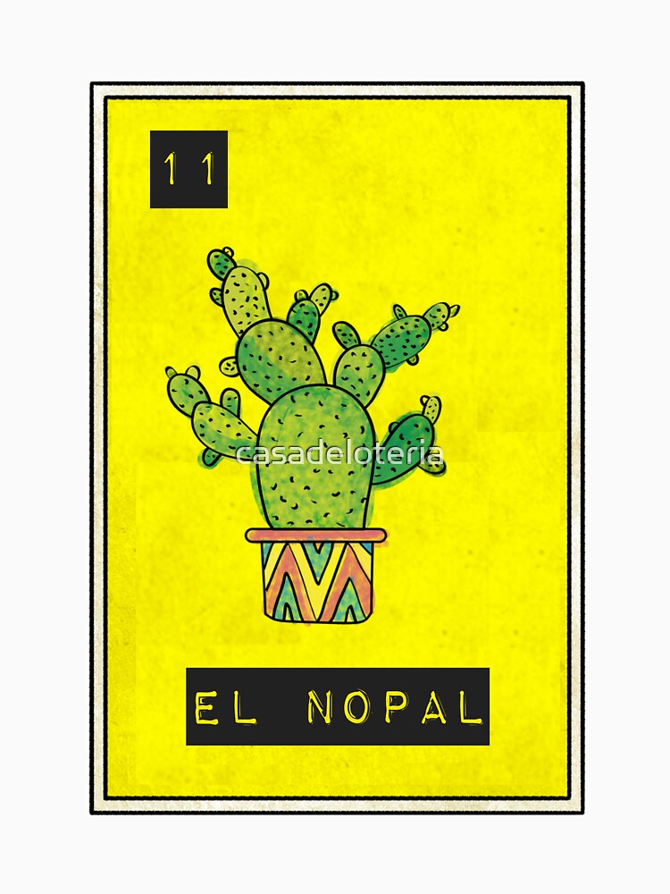 "El Nopal Cute MExican Loteria Bingo Card Tarot Card" T-shirt by ...