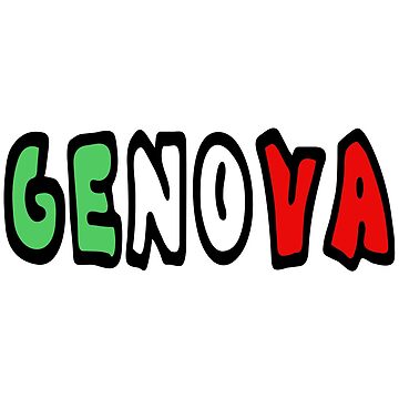 "Genova" Sticker for Sale by ForzaDesigns | Redbubble