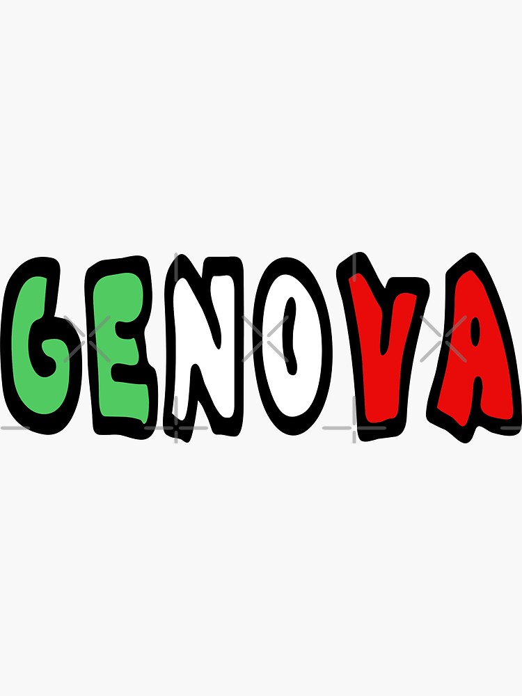 "Genova" Sticker for Sale by ForzaDesigns | Redbubble