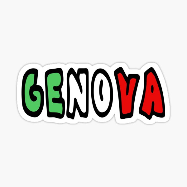 "Genova" Sticker for Sale by ForzaDesigns | Redbubble
