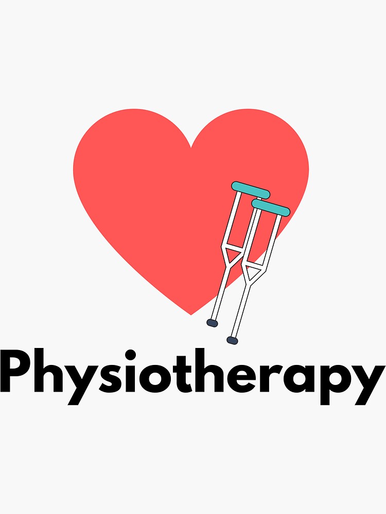 "I love physiotherapy" Sticker by Cip123 | Redbubble