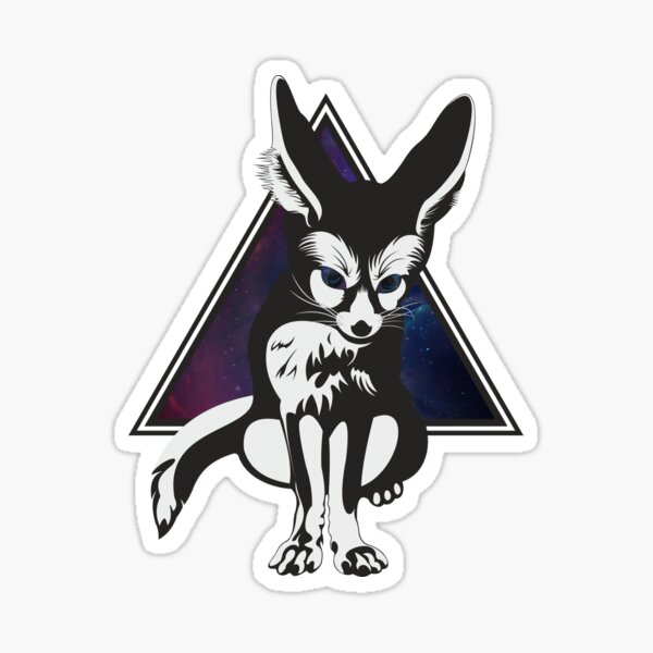 "space fennec fox" Sticker by electricpeacock | Redbubble