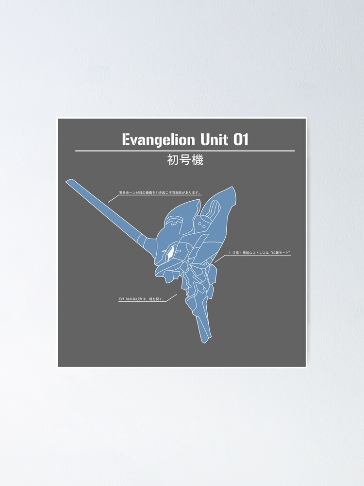 "EVA 01 Blueprint" Poster for Sale by gurtisimo | Redbubble