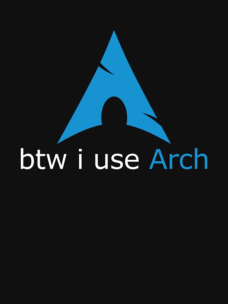 "btw I use Arch" T-shirt by archdesigner | Redbubble