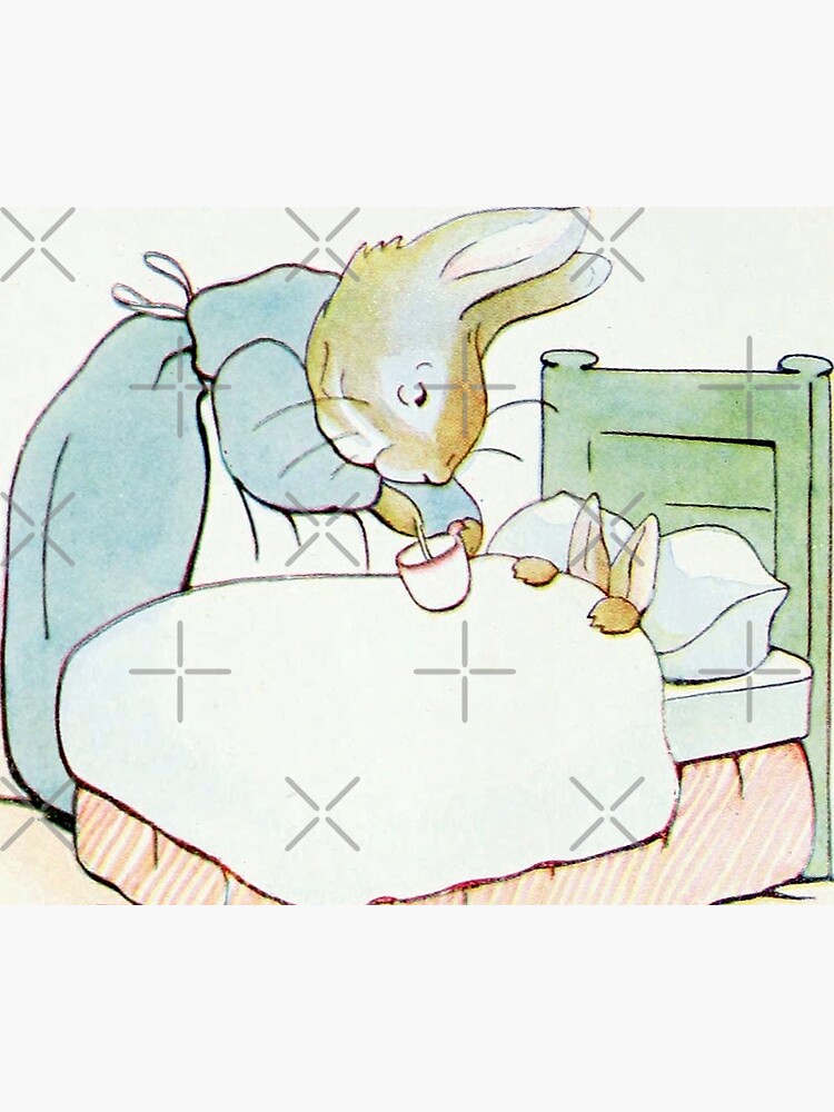 "Mrs. Rabbit Gives Peter Chamomile Tea - Beatrix Potter" Poster for ...