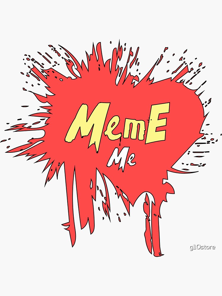 "memeME!" Sticker for Sale by g10store | Redbubble