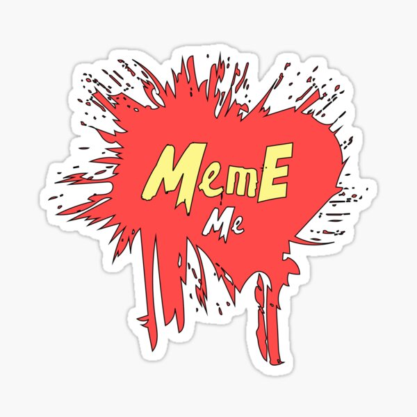 "memeME!" Sticker for Sale by g10store | Redbubble