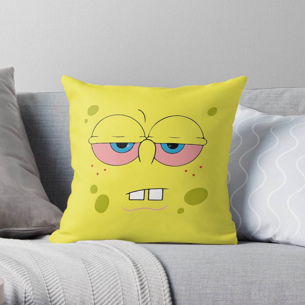 Spongebob High Throw Pillow By Trelab Redbubble