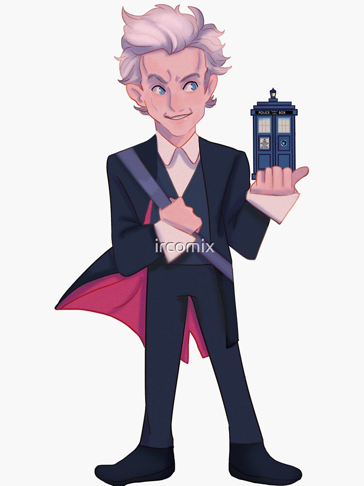 "12th doctor" Sticker for Sale by ircomix | Redbubble