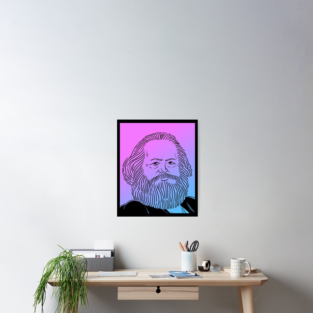 "Karl Marx Vaporwave Pastel Goth Aesthetic" Poster for Sale by ...