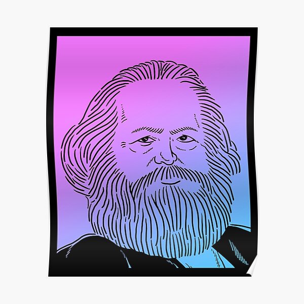 "Karl Marx Vaporwave Pastel Goth Aesthetic" Poster for Sale by ...