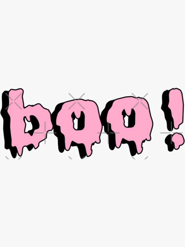 "boo" Sticker for Sale by odinsxn | Redbubble