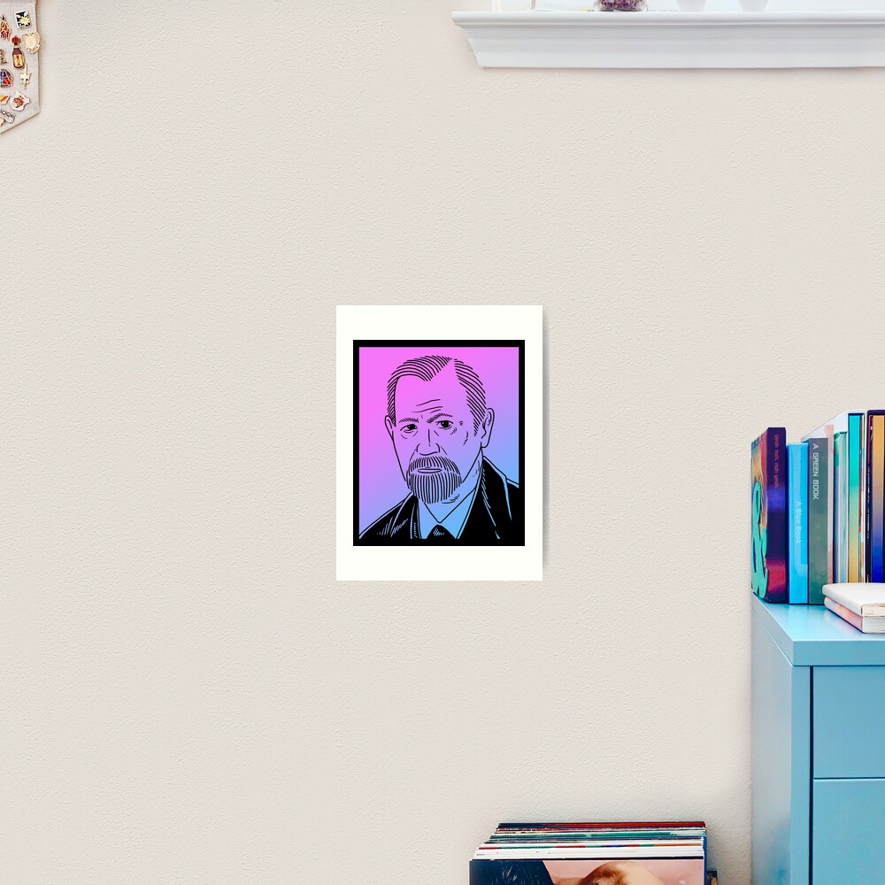 "Sigmund Freud Vaporwave Pastel Goth Aesthetic" Art Print for Sale by ...