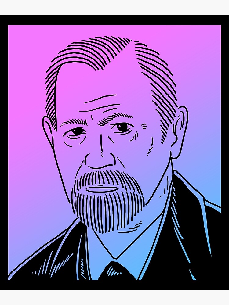 "Sigmund Freud Vaporwave Pastel Goth Aesthetic" Photographic Print by ...
