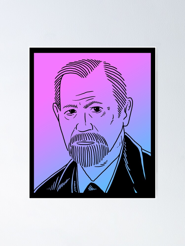 "Sigmund Freud Vaporwave Pastel Goth Aesthetic" Poster by ...