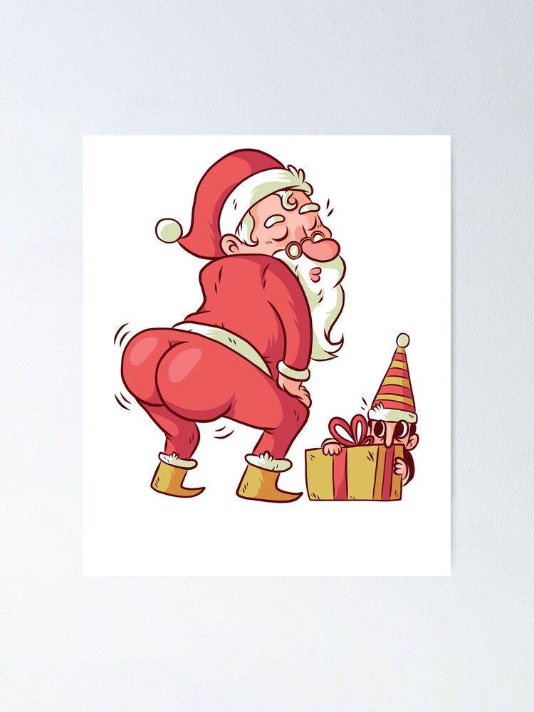 Santa Twerk Poster By Soondoock Redbubble