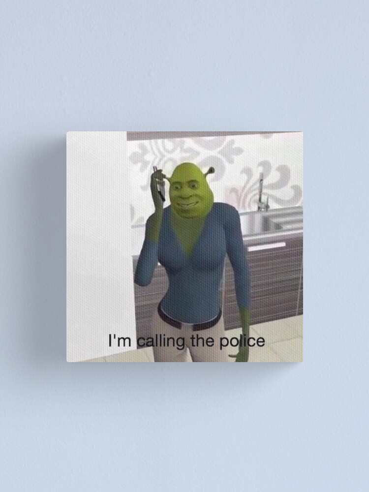 "shrek meme" Canvas Print by KikiShoptm | Redbubble
