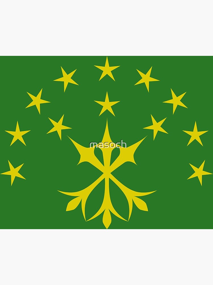 "Classic Circassian flag" Art Print for Sale by masoch | Redbubble