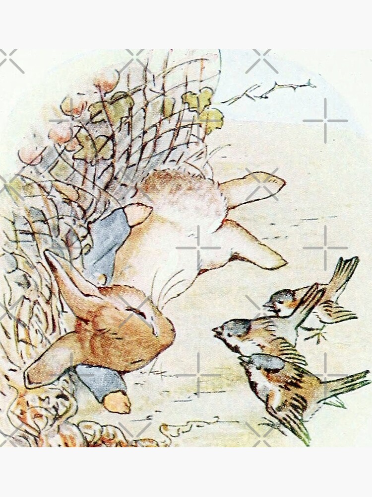 Peter Rabbit Caught In A Net - Beatrix Potter Canvas
