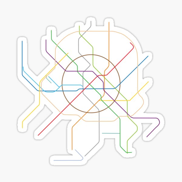 "Moscow Metro" Sticker for Sale by gdunc | Redbubble