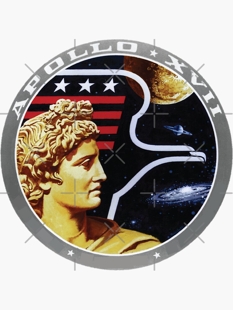 " NASA Apollo XVII" Sticker for Sale by SpaceGeeks | Redbubble