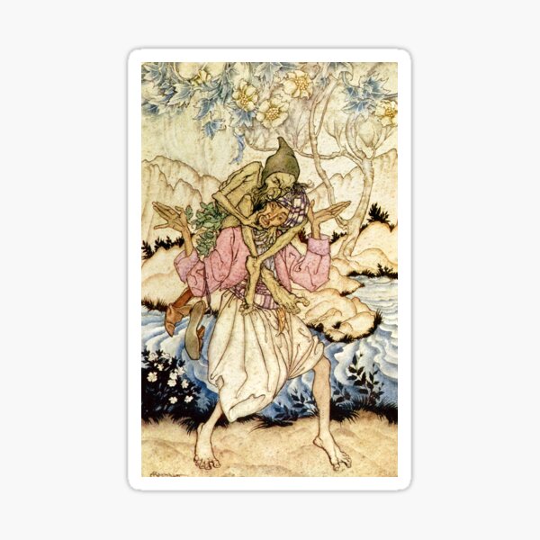 "Sinbad - Arthur Rackham" Sticker for Sale by forgottenbeauty | Redbubble