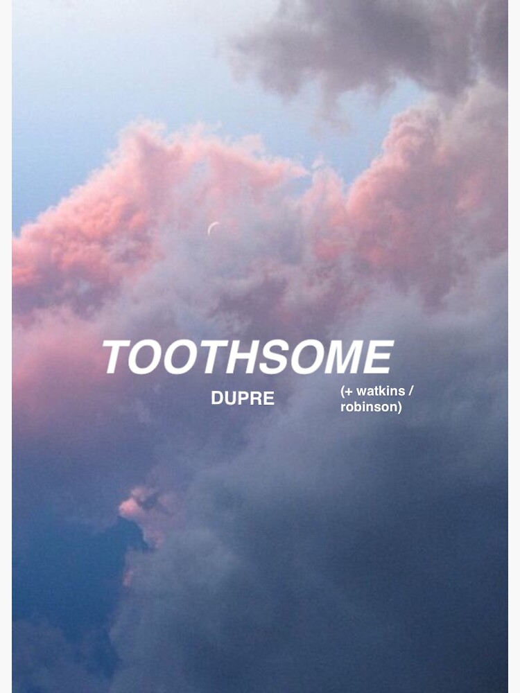 "TOOTHSOME" Sticker by pollyywogg | Redbubble