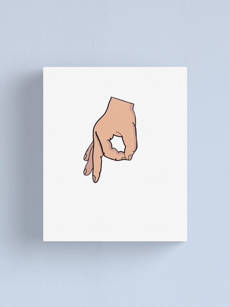 "The Circle Game Hand Finger Punch Illustration" Canvas Print by ...