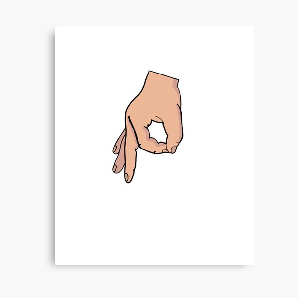 "The Circle Game Hand Finger Punch Illustration" Canvas Print by ...