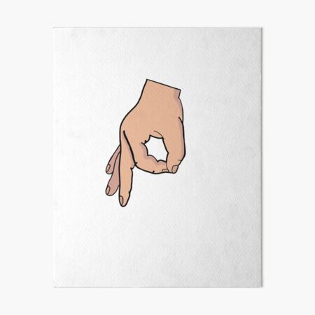 "The Circle Game Hand Finger Punch Illustration" Art Board Print for ...