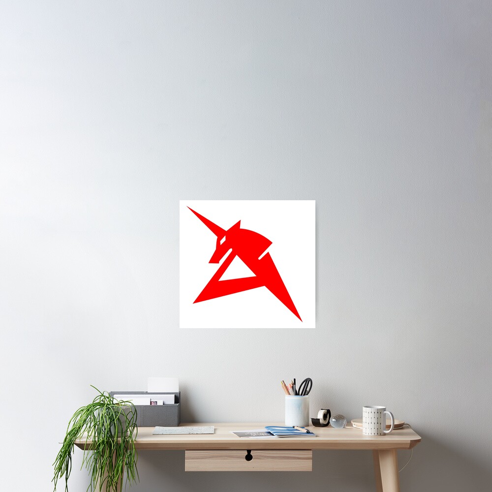 "Amuro Ray Symbol RX-93 ν Gundam Variant" Poster by BIGSAUCE | Redbubble