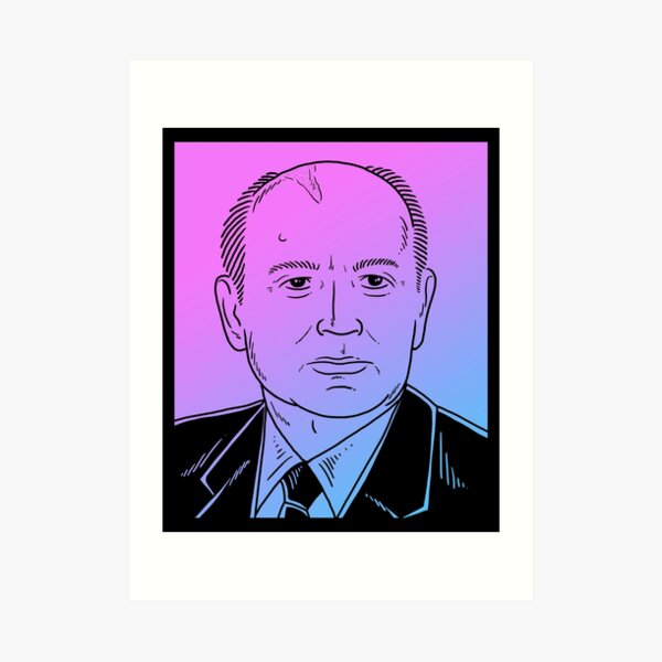 "Mikhail Gorbachev Vaporwave Pastel Goth Aesthetic" Art Print by ...