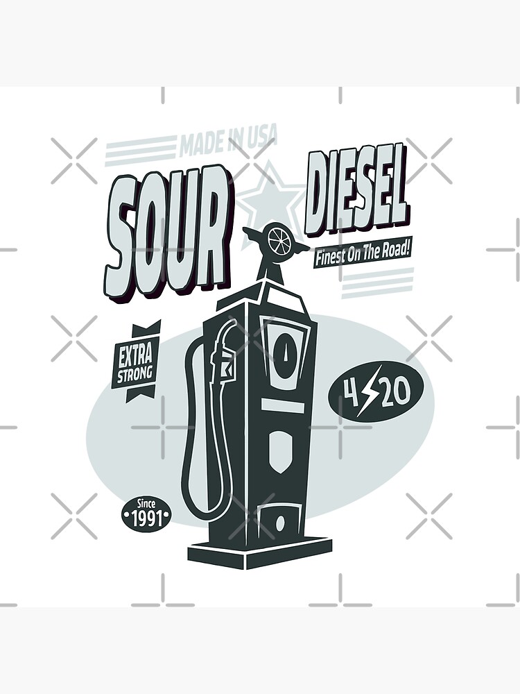 "Sour Diesel - Strain Artwork" Poster by herbalmafia | Redbubble