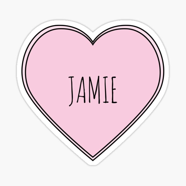 "Jamie Heart" Sticker by teesaurus | Redbubble