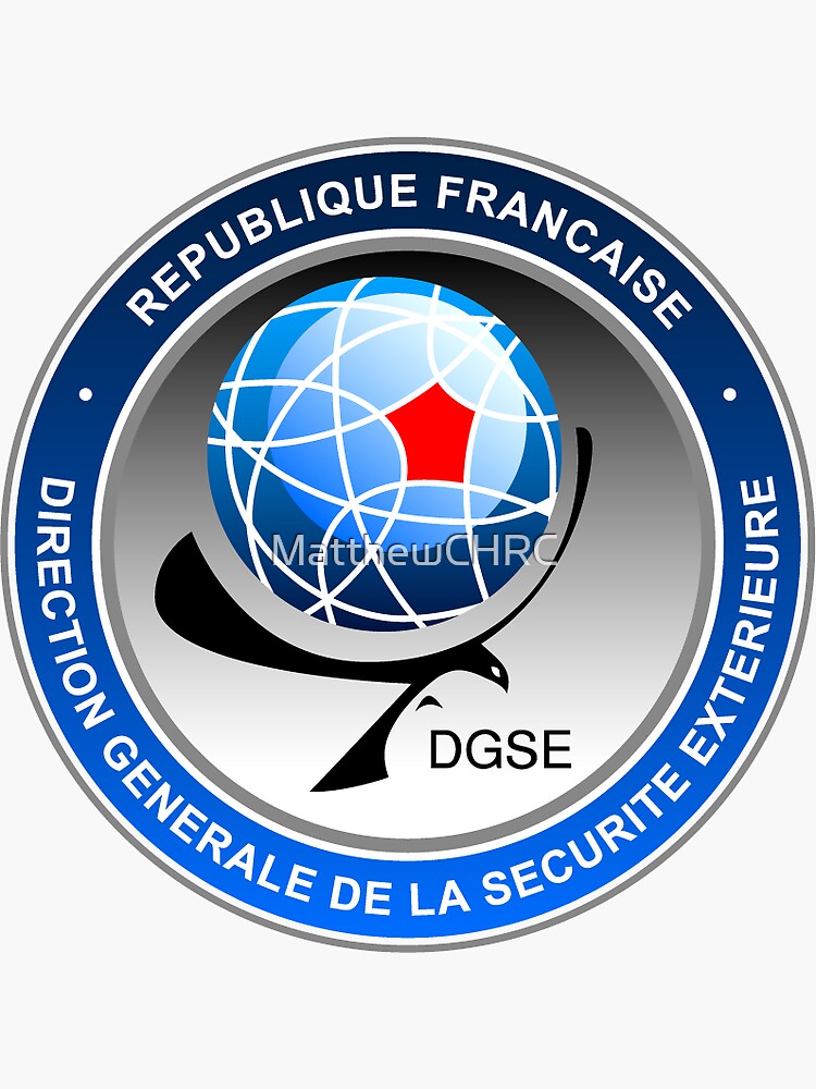 "DGSE logo" Sticker for Sale by MatthewCHRC | Redbubble