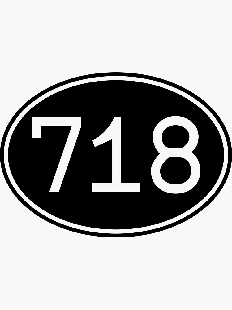 "Area Code 718" Sticker for Sale by smashtransit | Redbubble